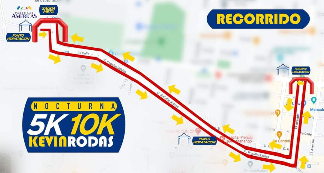 En Xela Carrera nocturna 5K y 10K, a beneficio de Kevin Rodas, hijo del ...